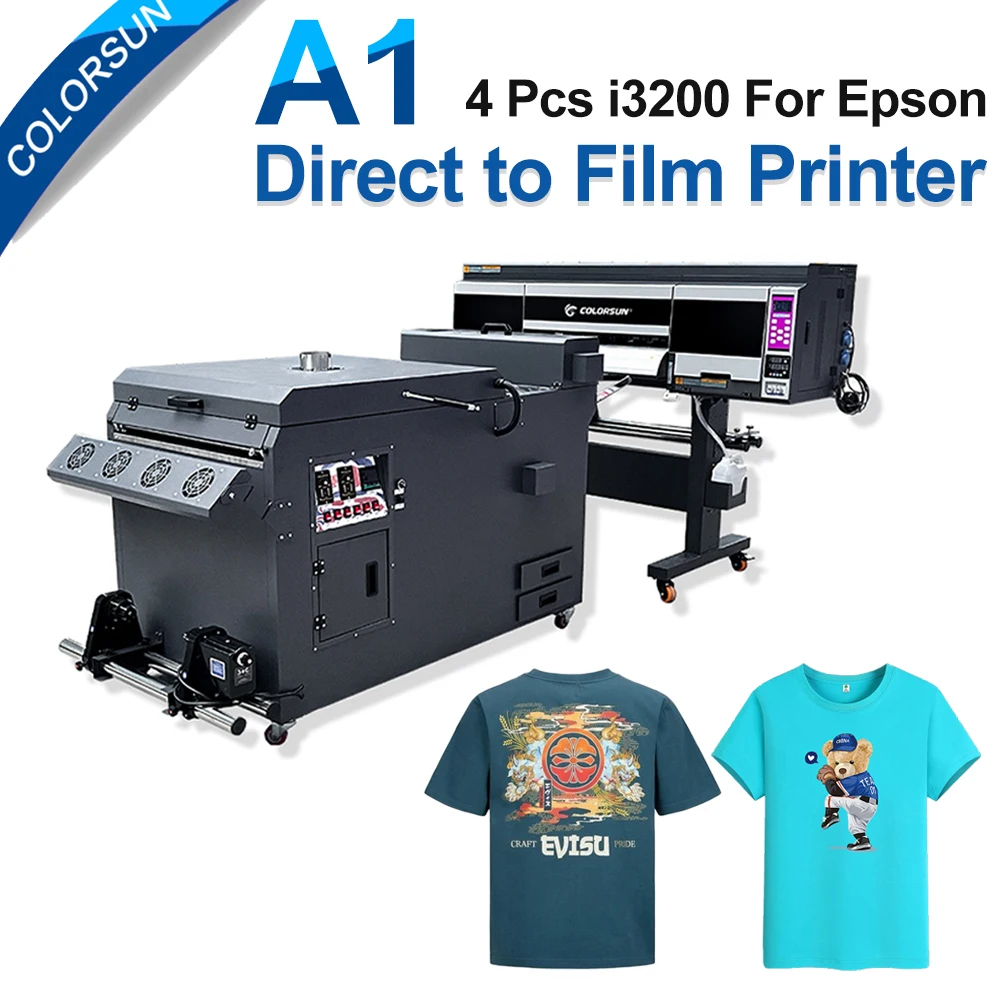 Colorsun-A1 DTF 프린터, Epson I3200 용, PET 열전달 프린팅 머신, 파우더 셰이커 - 티몬