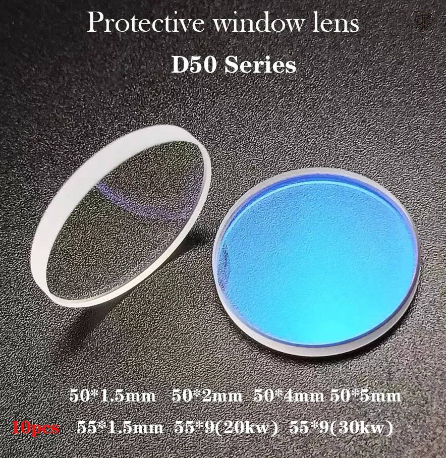 D50-series-Laser-protected-window-lens-50X2-50X4-55X9-1064nm-fiber-lens ...
