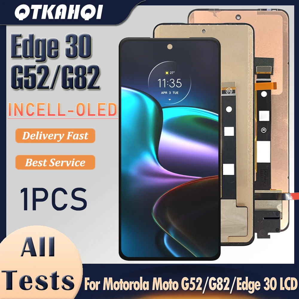6.6" OLED / INCELL For Motorola Moto G52 G82 LCD Display Touch Screen ...