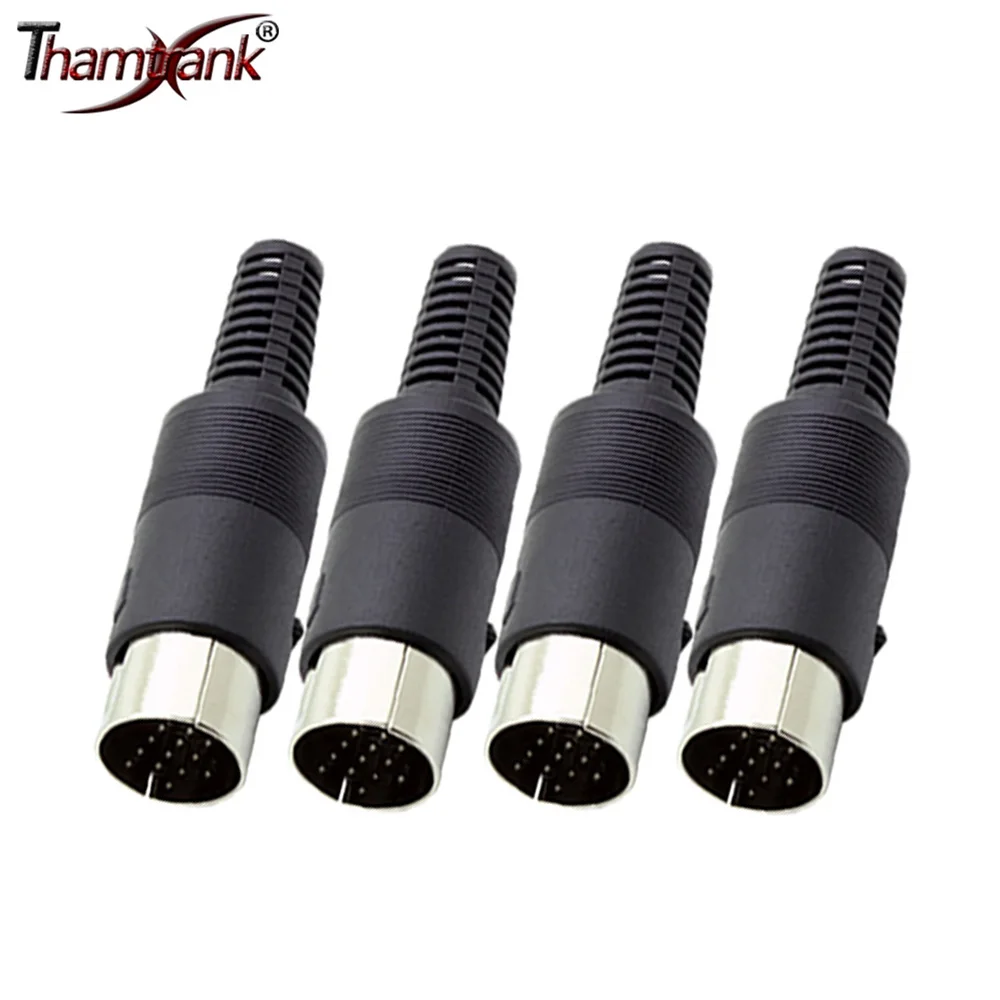 5pcs 13Pins DIN Connector Male Plug Audio AV Connector 13P DIN Plug Jack Socket with Spring ...