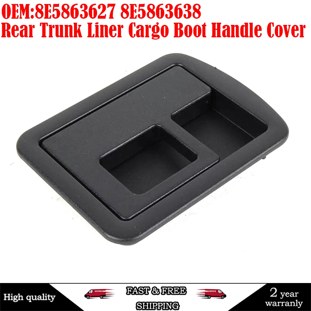 Rear Trunk Cargo Boot Carpet Handle Cover 8E5863627 For Audi A3 S3 A4 ...