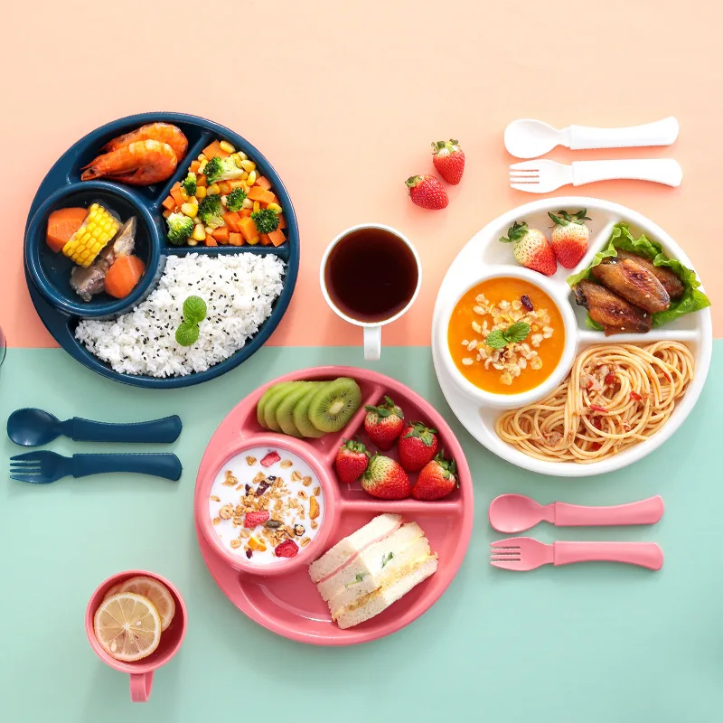 Platos-de-dieta-Bari-trica-bandejas-con-compartimentos-rejilla-para ...