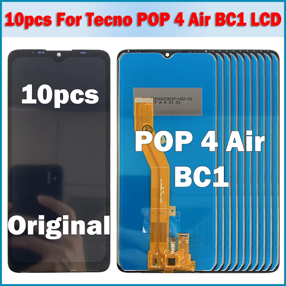Tecno POP 4 공기 BC1 LCD 디스플레이 터치 스크린 Digiziter 어셈블리 교체 Tecno POP 4 공기 ...