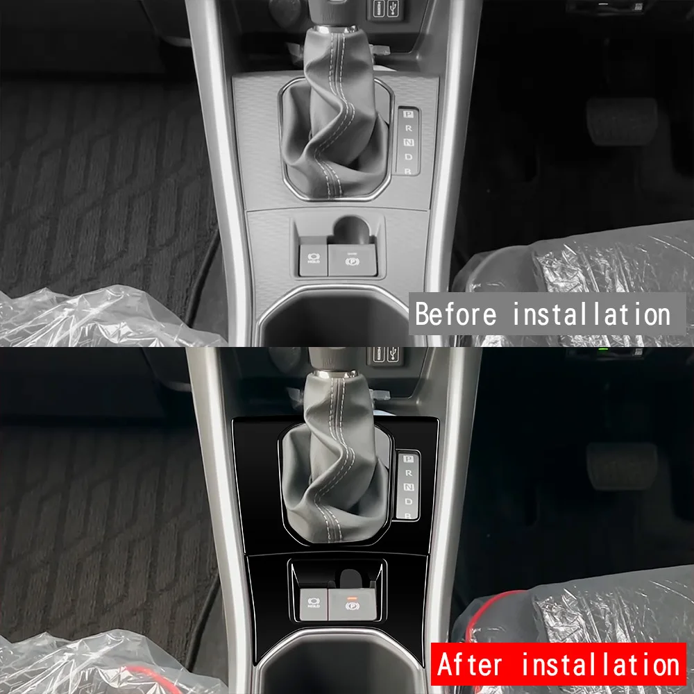 For Toyota Raize Hybrid 2021 2022 2023 ABS Carbon Fiber Inner Gear ...
