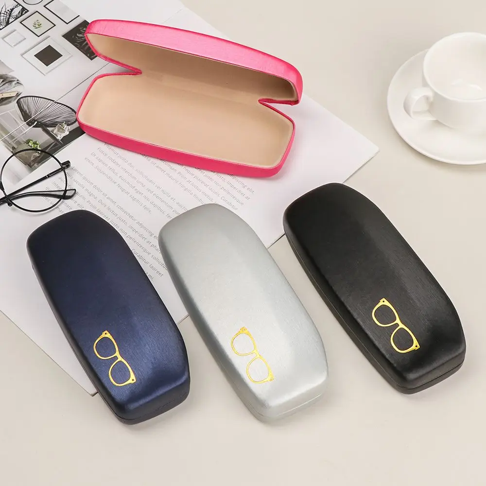 New-Unisex-Leather-Glasses-Case-Hard-Frame-Waterproof-Eyeglass-Case ...
