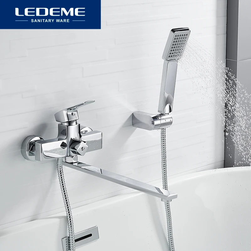 LEDEME-Bathtub-Faucet-Hot-Cold-Water-Outlet-Pipe-Bath-Mixer-Bathroom ...