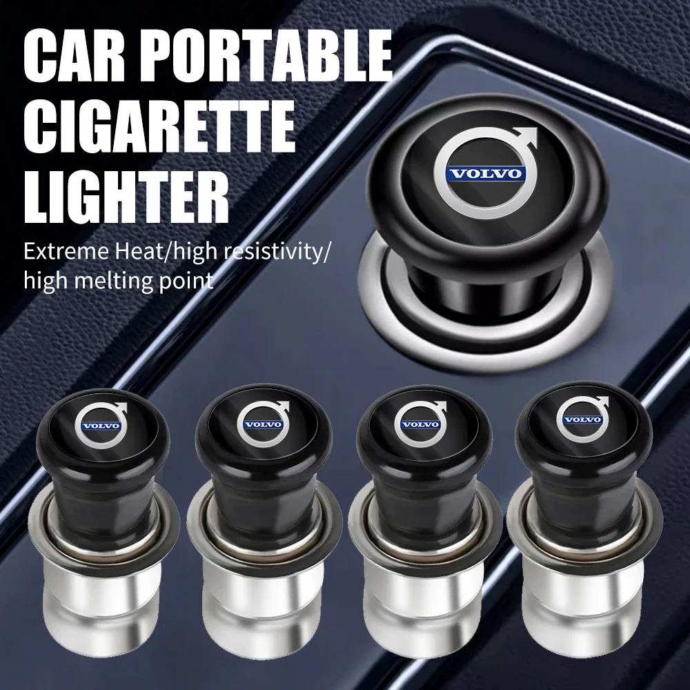 Portable Cigarette Badge Cigar Lighter Adapter for Volvo XC40 XC60 XC90 ...