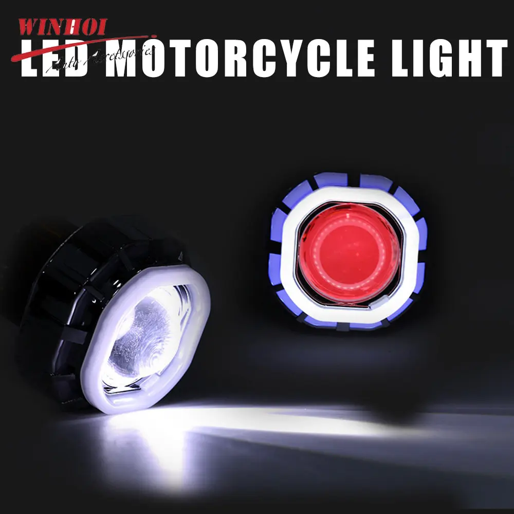Motorcycle Led Light Angel Eye for Motorcycle High Low Beam Auxiliary ...