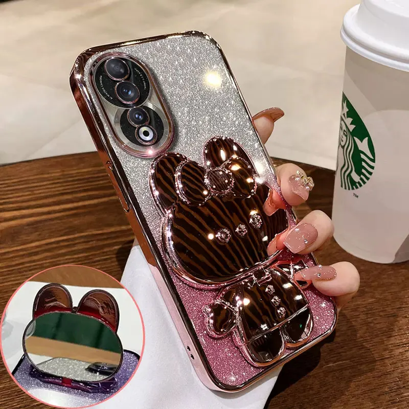 Luxury-Cover-for-Honor-90-pro-5G-Glitter-Stand-Holder-Case-For-Honor-90 ...