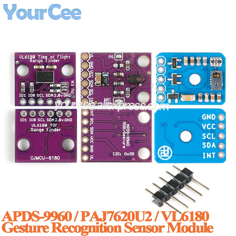 5pcs/1pc GY-9960-3.3 RGB Infrared IR Gesture Sensor APDS-9960 IIC ...