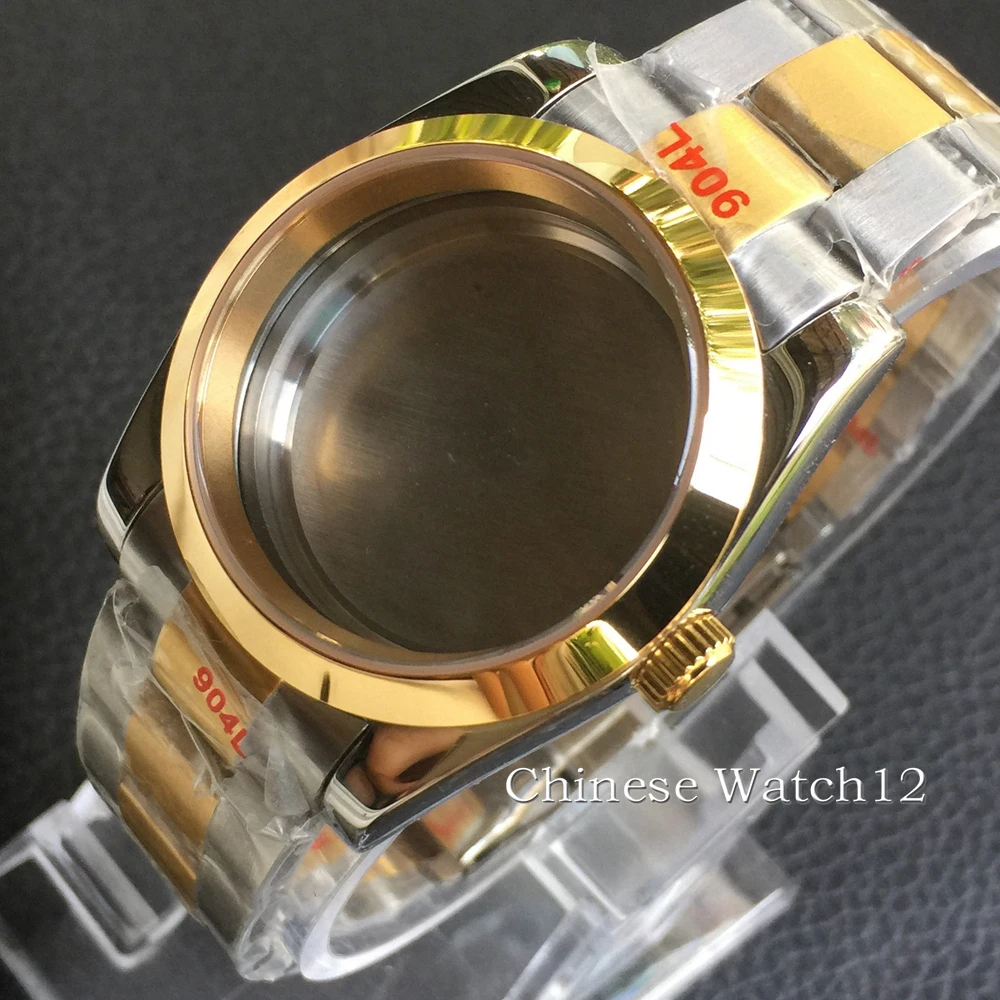 36mm-40mm-Gold-Watch-Case-DIY-modified-parts-fit-ETA-2836-2824-NH35 ...