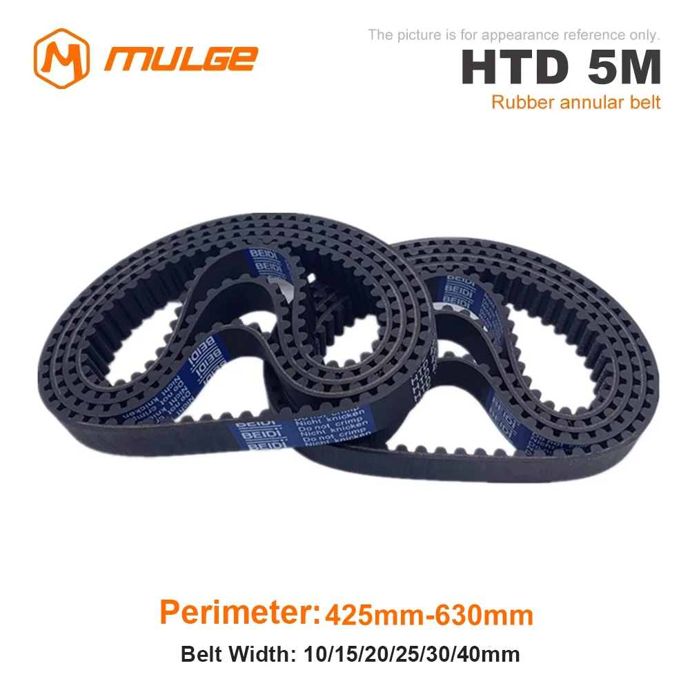 HTD-5M-High-Quality-Rubber-Timing-Belt-Perimeter-425-430-435-440445 ...