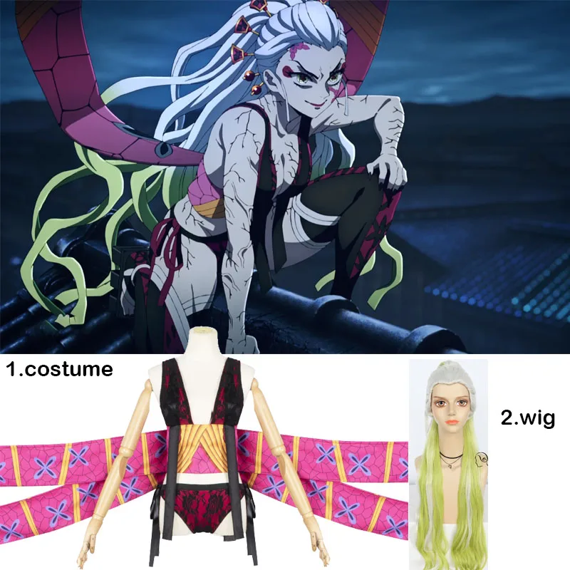 Demon Slayer Anime Costumes Daki Ume Roleplaying Clothing Japan Comic ...