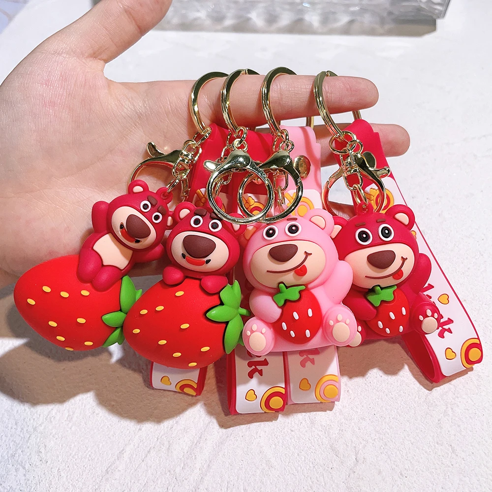 Anime-Toy-Story-Strawberry-Bear-Lotso-Keychain-Figure-Cosplay-Bag ...