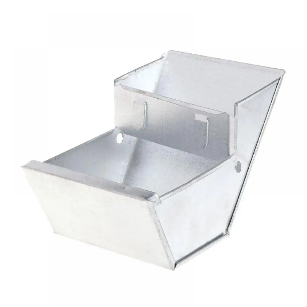 Metal Rabbit Food Breeding Box Rabbit Hutch Trough Feeder Food Bowl ...