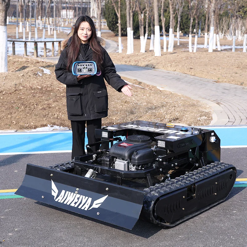 Customized AWY-900 All-Terrain Remote Mower, 180mm Track Rough Yards ...