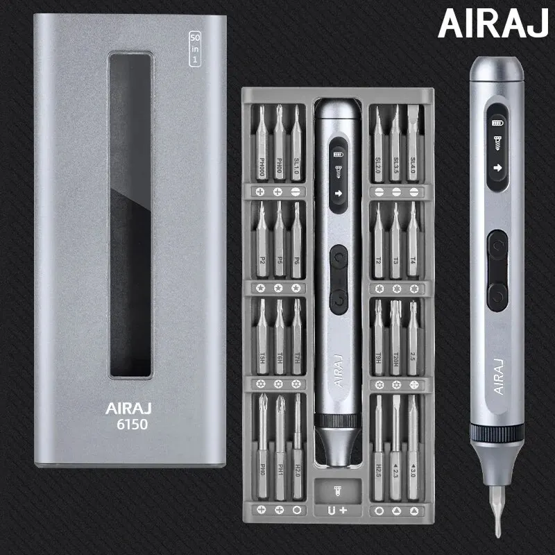 AIRAJ-destornillador-el-ctrico-50-en-1-para-mantenimiento-del-hogar-Mini-Taladro-Inal-mbrico ...