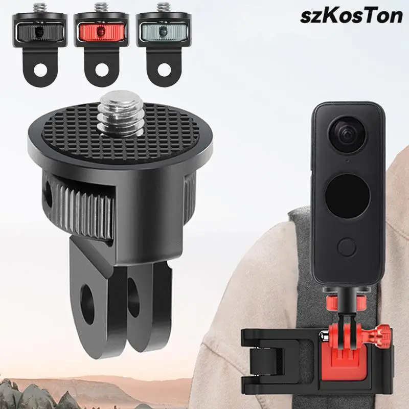 Aluminum-1-4-Inch-Screw-Tripod-Adapter-360-Rotating-Mount-Holder-For-Go ...