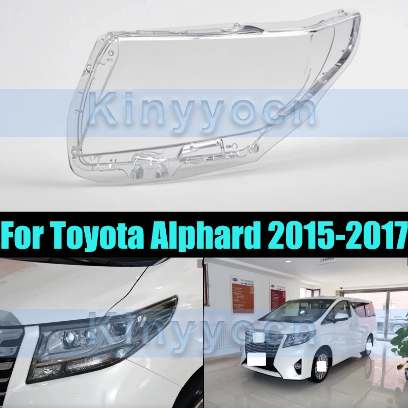 Front Bumper Headlight Cover For Toyota Alphard 2015-2017 Cover Shell ...
