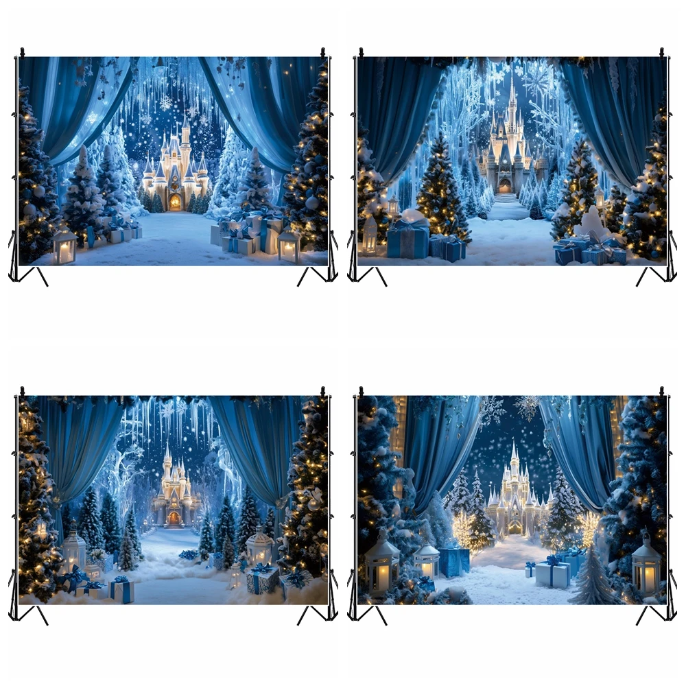 Frozen World Castle Backdrop Girls Princess Birthday Party Decorations ...