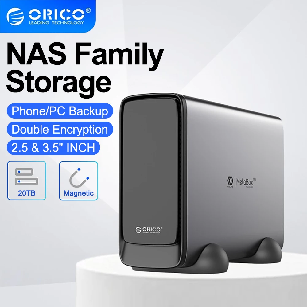 ORICO-NAS-MetaBox-Personal-Storage-3-5-Type-C-HDD-Compatible-External ...