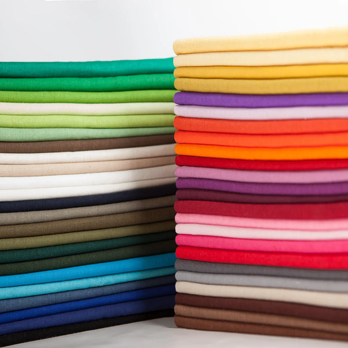 Effen-Kleur-Linnen-Katoen-Stof-Voor-Handwerken-Borduren-Patchwork ...