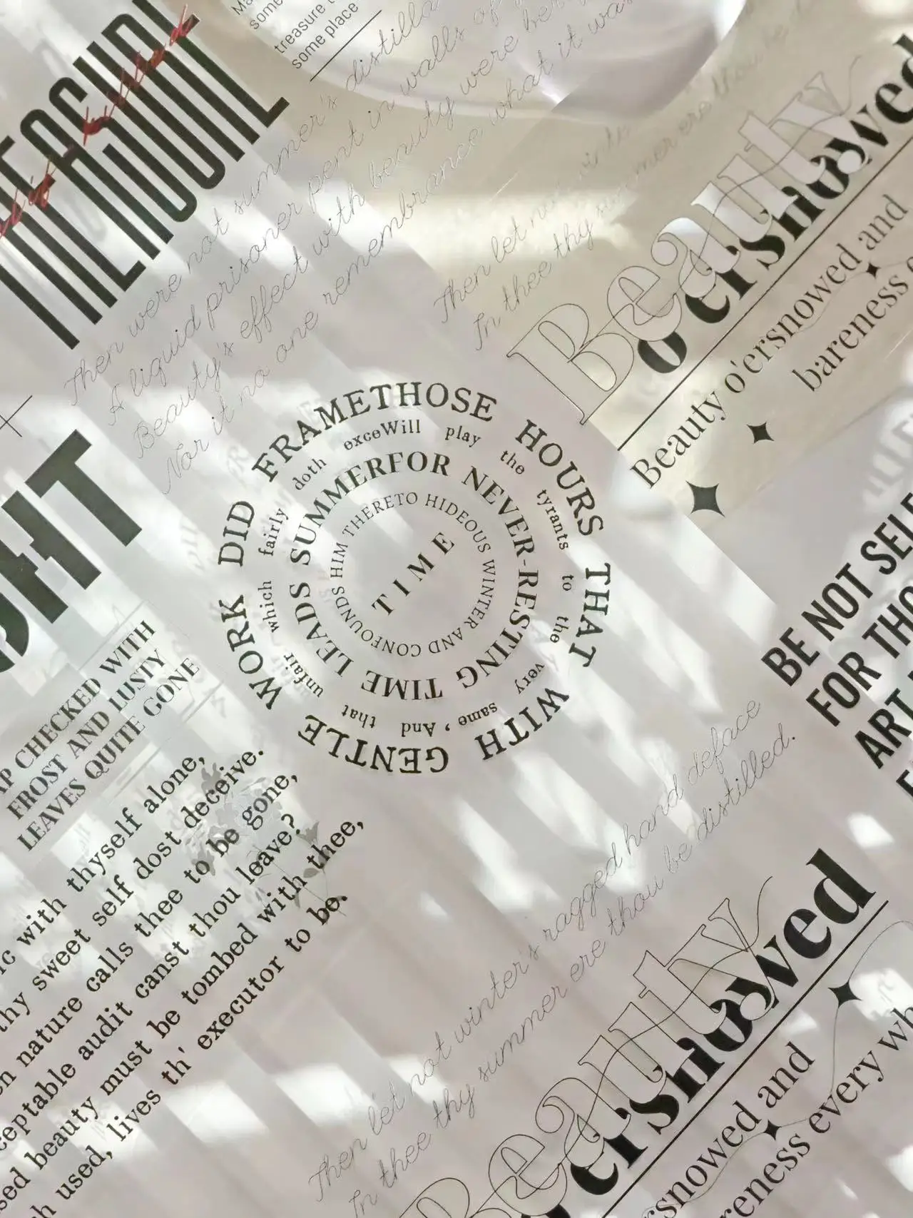 XiaoBaiJia-Studio-Vintage-English-Words-Mottled-Fleeting-Time-Washi ...