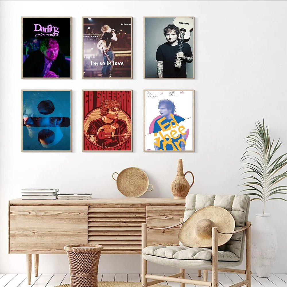 Singer-E-Ed-S-Sheeran-DIY-Sticky-Poster-Whitepaper-Prints-Posters ...