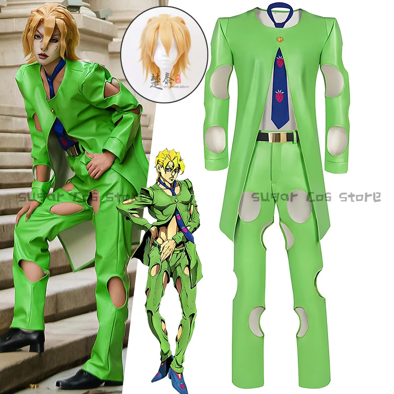 Anime JO Golden Wind Pannacotta Fugo Cosplay Costume Handsome Sexy ...
