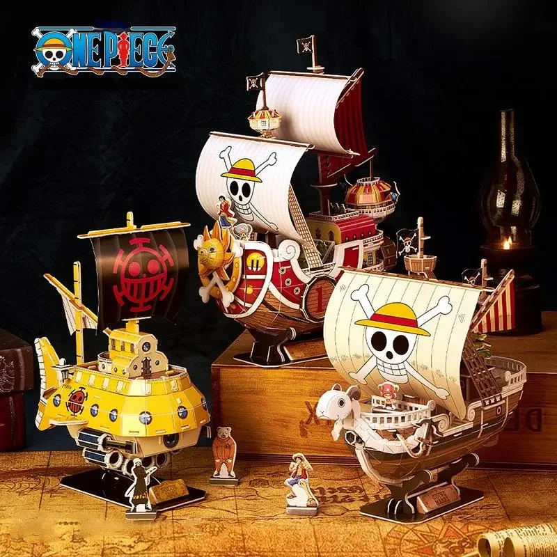 Bandai-figura-de-barco-de-One-Piece-modelo-de-ensamblaje-Thousand-Sunny ...