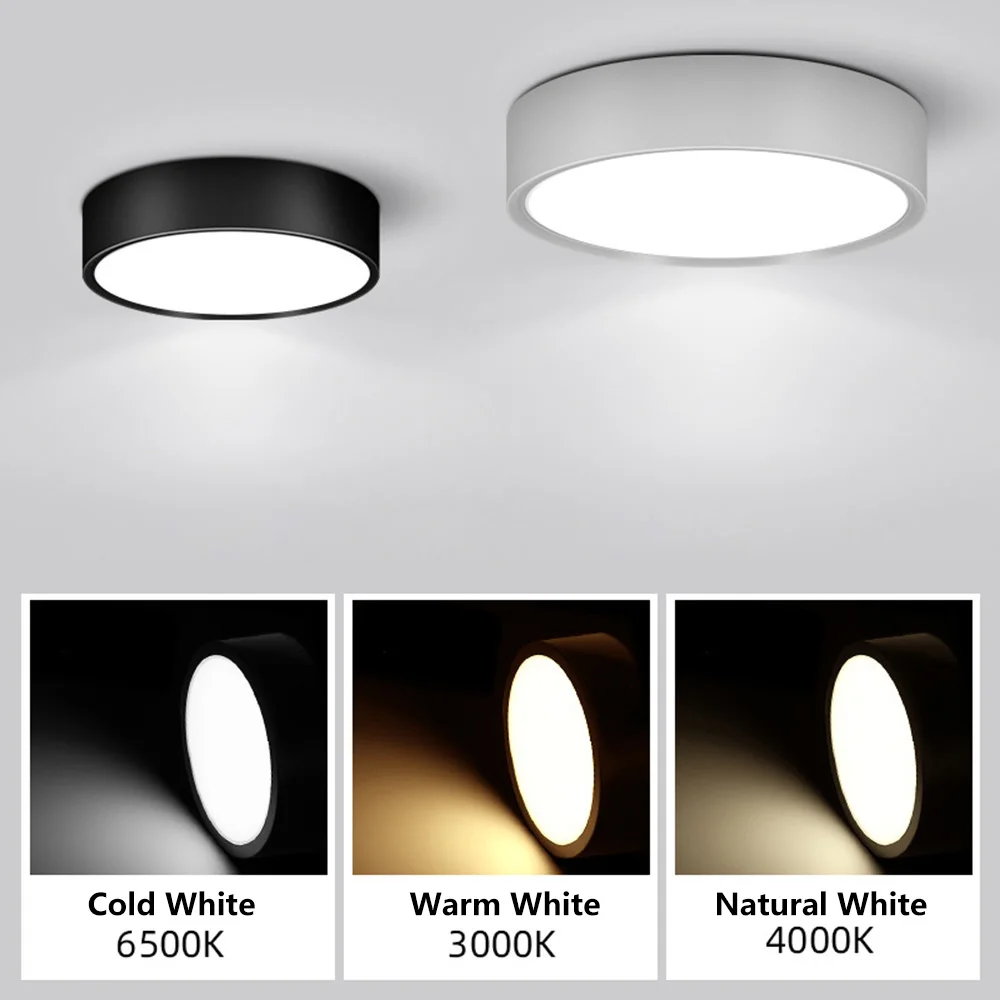 Iluminaci-n-de-techo-led-5-10W-superficie-montada-downlight-l-mpara-de ...