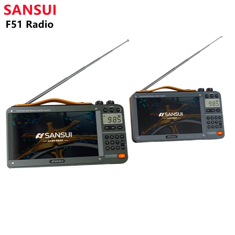 SANSUI-Radio-port-til-F51-con-pantalla-grande-de-7-pulgadas-altavoz ...