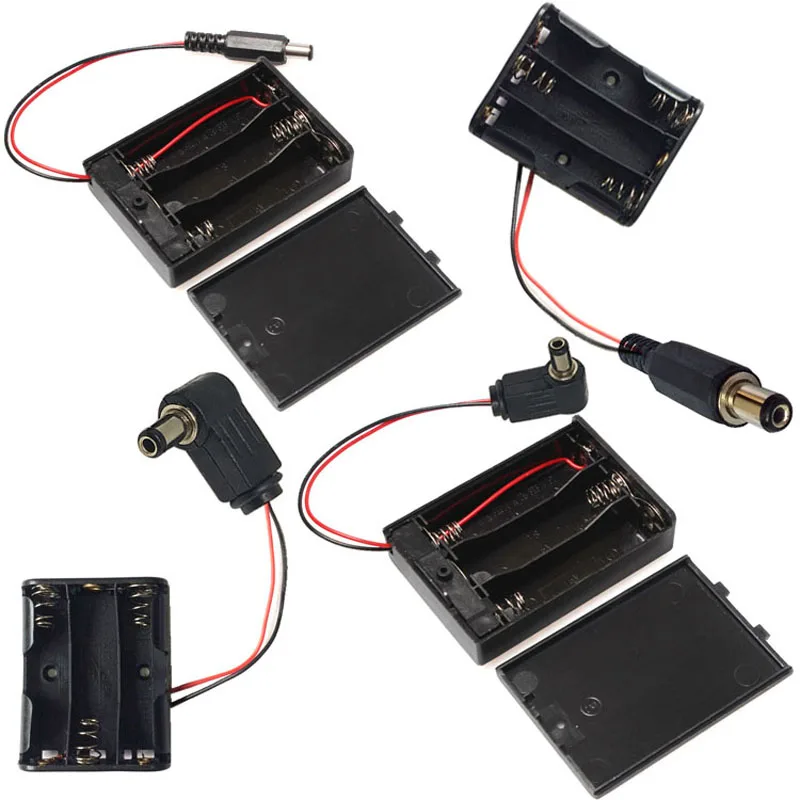 1PCS-3x1-5V-AA-battery-box-3xaa-4-5V-battery-base-AA-with-cover-and ...