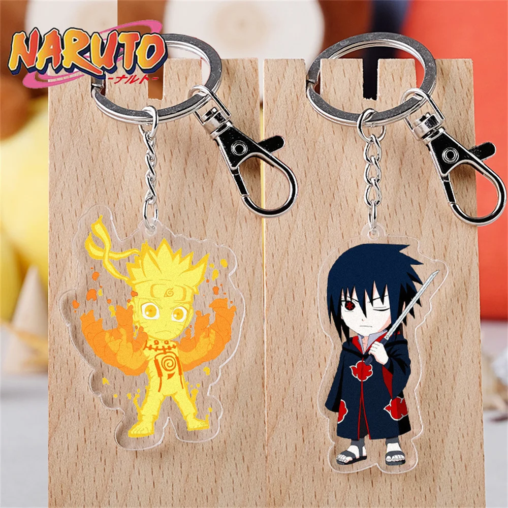 Naruto-Cartoon-Key-Chain-Naruto-Sasuke-Pain-Acrylic-Transparent-Pendant ...