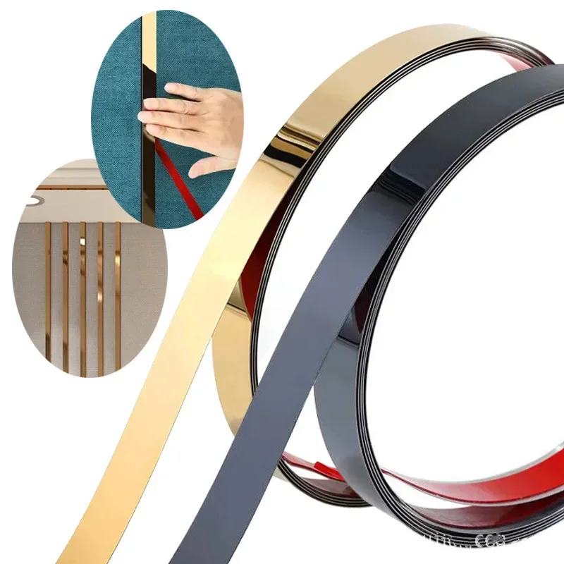 Acrylic Beautiful Edge Decorative Strip Wall Stickers for Home Decor ...