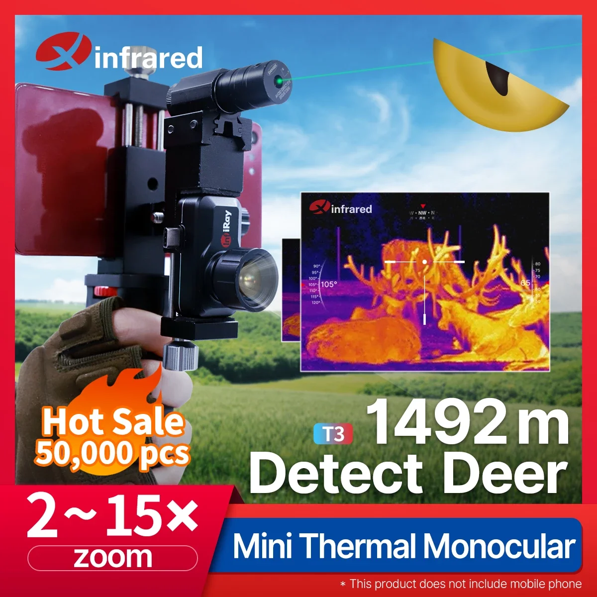 InfiRay-Official-T3-Monocular-Thermal-Imaging-Camera-Imager-Night ...