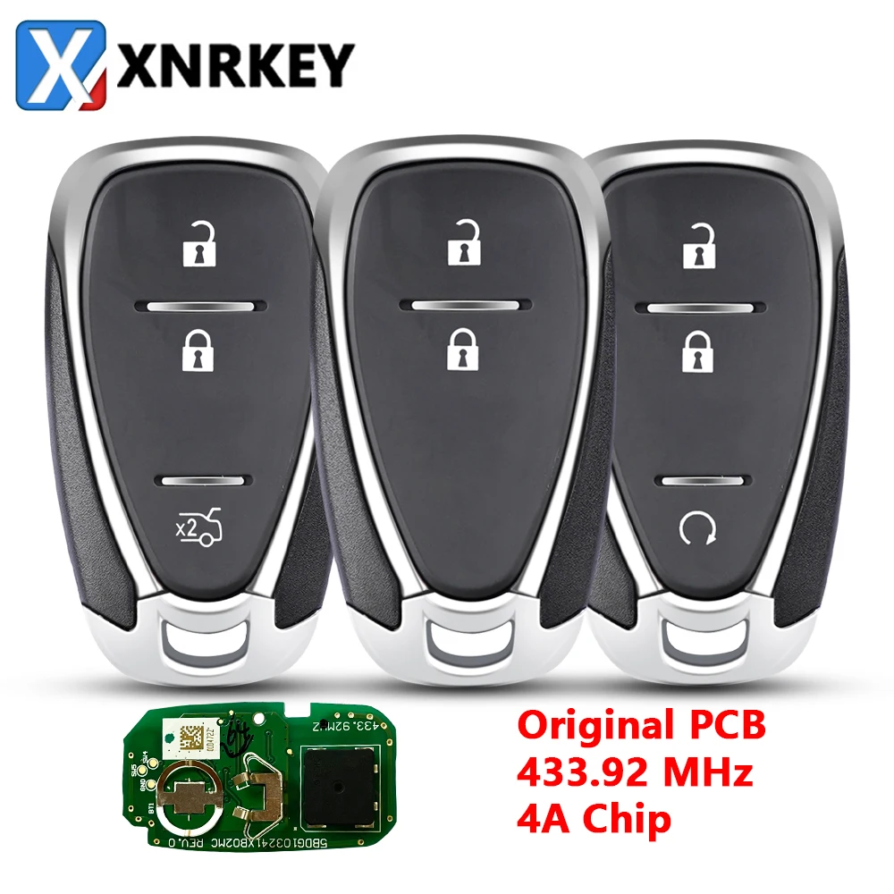 XNRKEY-2-3-Button-Original-Smart-Remote-Car-Key-4A-Chip-433-92Mhz-for ...