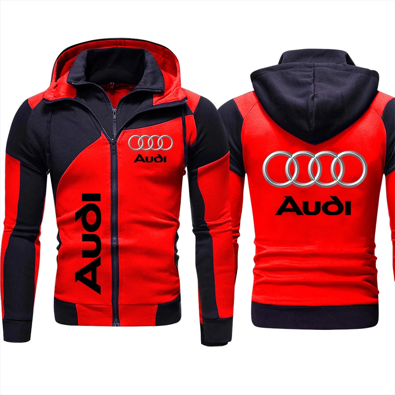 Men's Hoodies Audi Logo Sweatshirt Jacket Fleece Pullover Casual ...