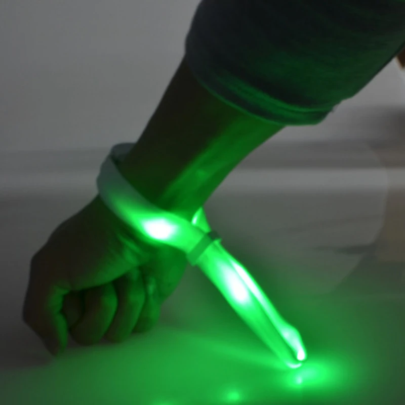 200pcs Sound Activated Led Glow Bracelet Light Up Glowing Wristband For ...