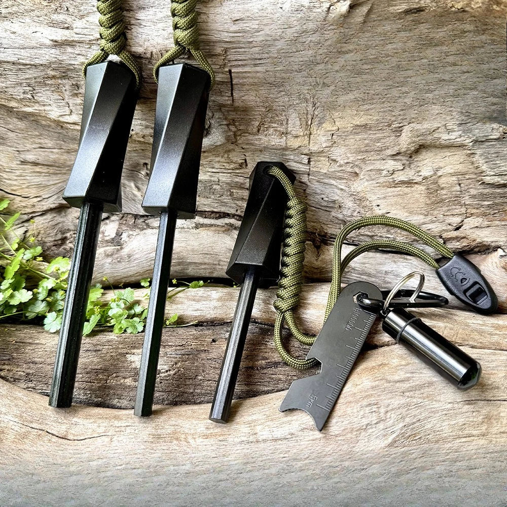 New Outdoor Fire Starting Magnesium Rods Stone Fire Starter Survival ...