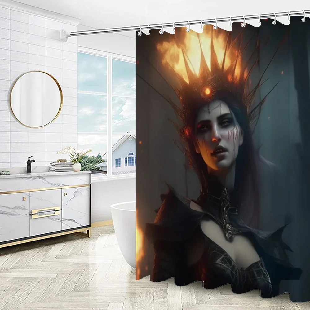 Eerie-Atmosphere-of-Dark-Fantasy-Bathroom-Shower-Curtain-Waterproof ...