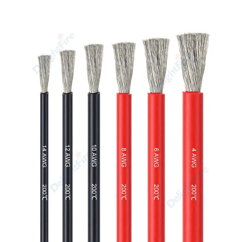 Silikon Kabel Wärme beständig Elektrische Drähte 30/28/26/24/22/20AWG ...