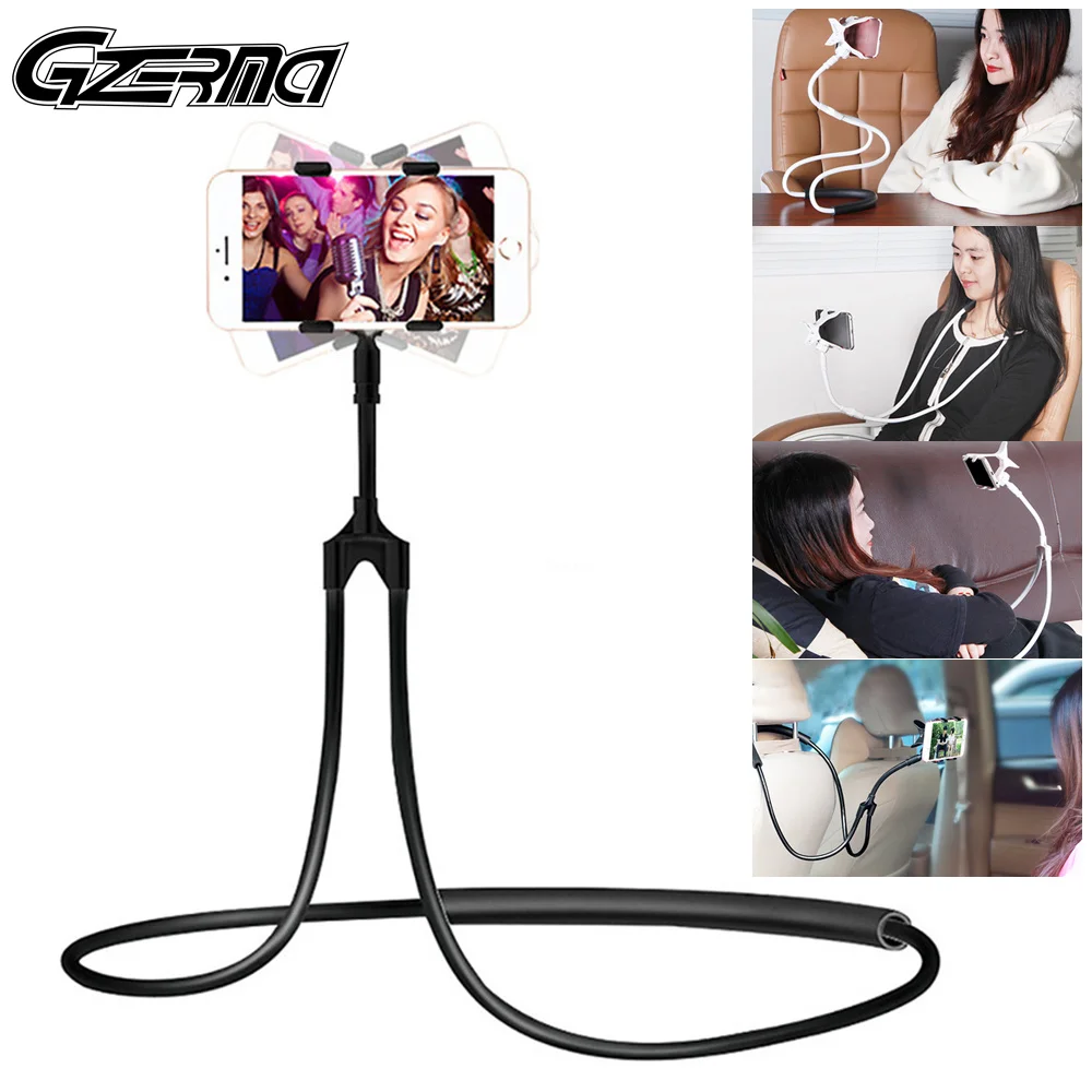 Soporte de teléfono móvil Flexible para colgar en el cuello, ajustable ...