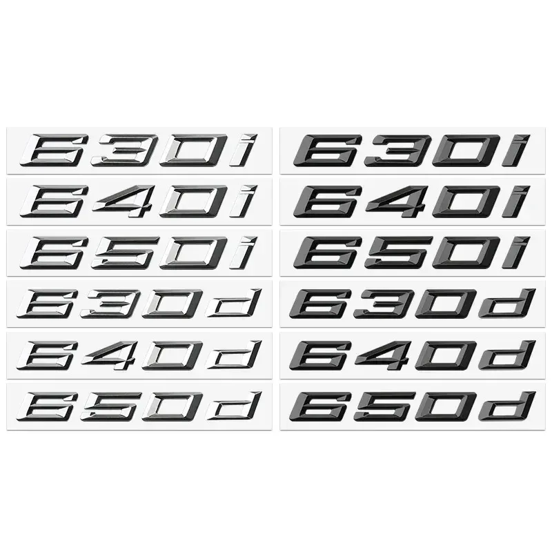 Car-Trunk-Letters-Decal-Emblem-Sticker-For-BMW-E63-G32-E64-F12-630i ...