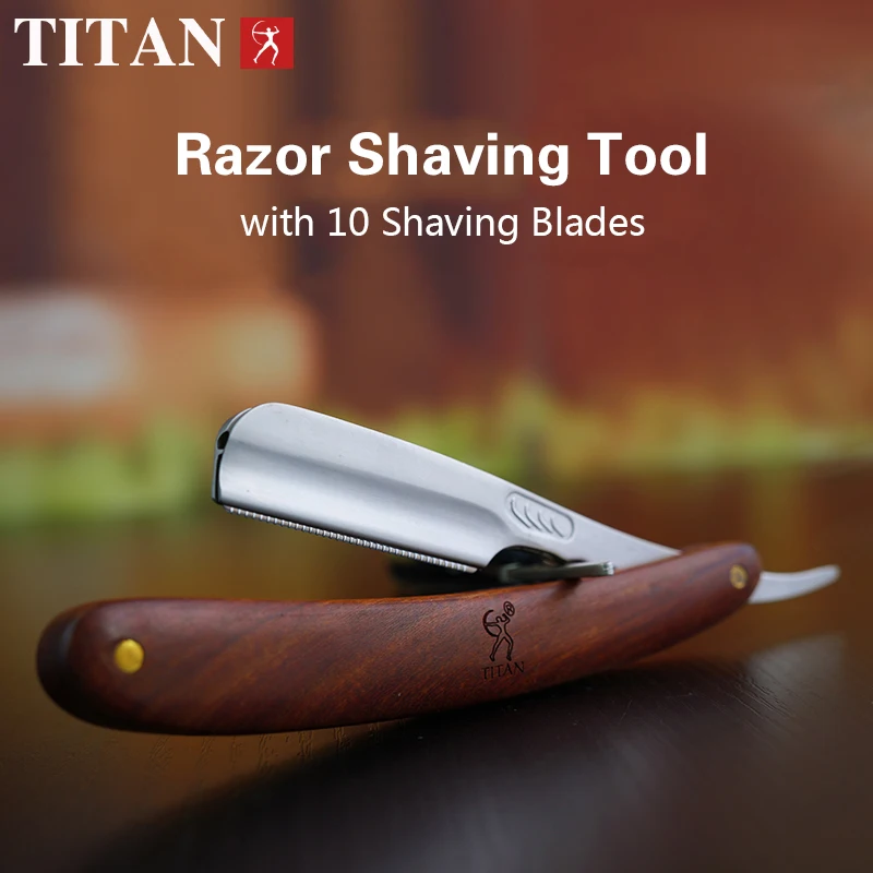 TITAN-Men-Shaving-Barber-Tools-Hair-Razor-and-Blades-Shaving-Knife ...