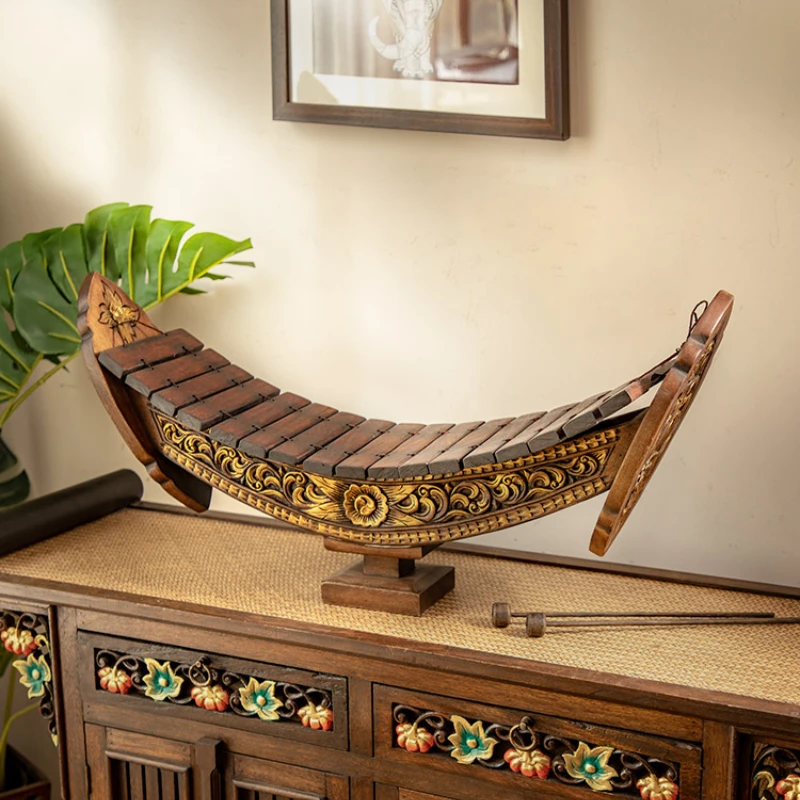 Thai-Handicraft-Musical-Instrument-Xylophone-Home-Decor-Ornaments-Retro ...