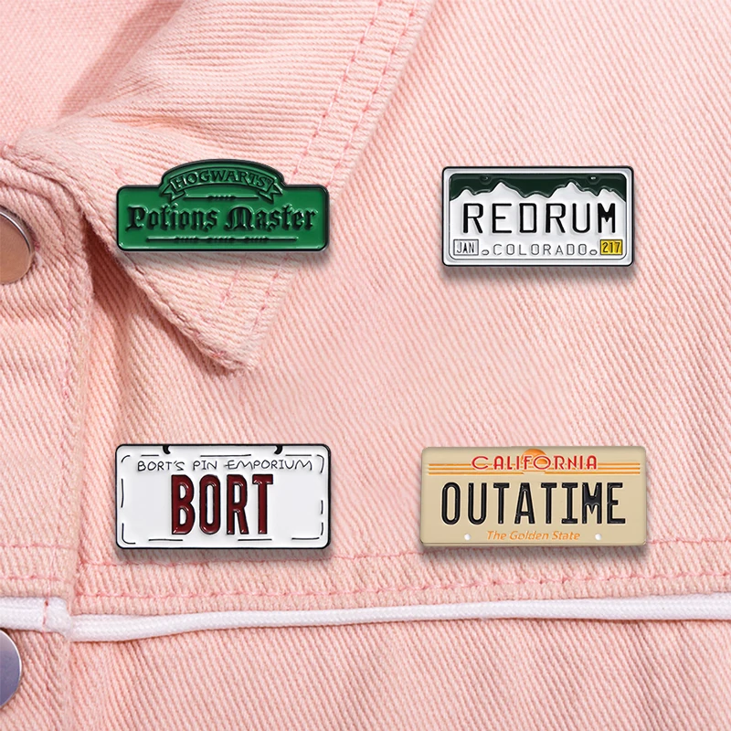 Creative-Personalized-Simpson-Bort-License-Plate-Badge-Pop-Culture-Pins ...