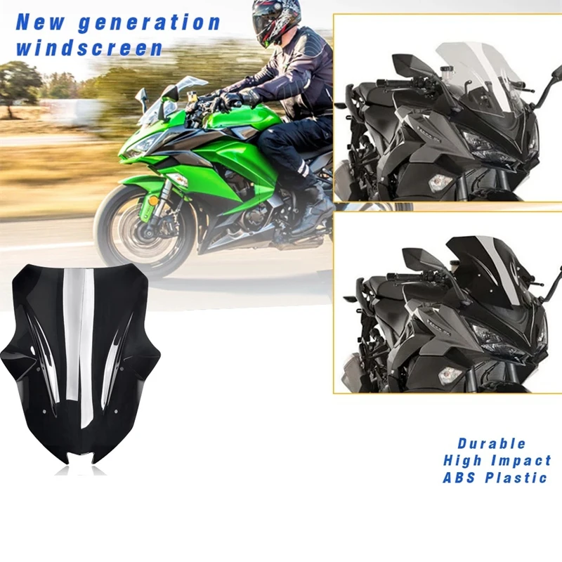 Motorcycle-Front-Windshield-Windscreen-For-Kawasaki-Ninja-1000-Z1000-Z ...
