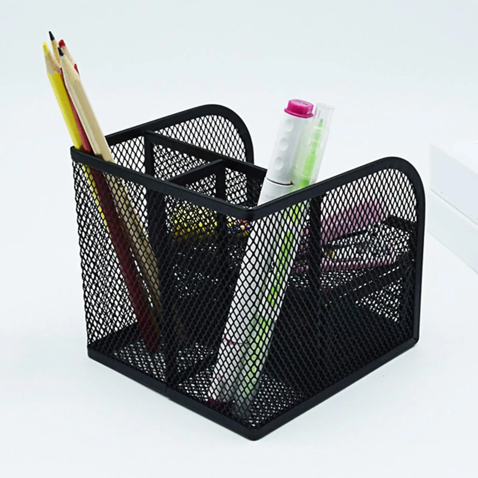 Mesh-Desk-Organizer-Pen-Pencil-Storage-Multifunction-School-Desk ...