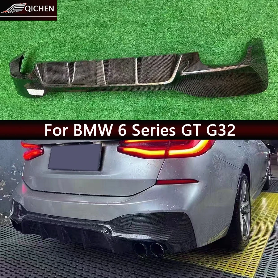 For BMW 6 Series GT G32 6GT Carbon Fiber Back lip Car Rear Bumper ...